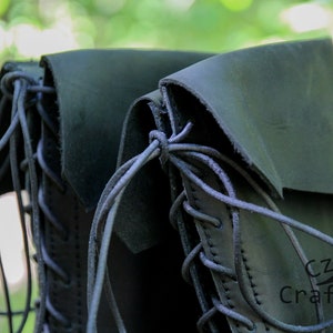 Medieval shoes with folded cuff | Etsy