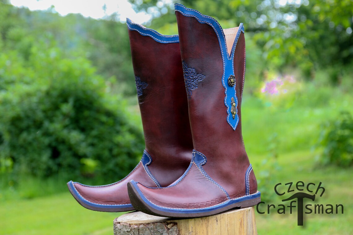 COSSACK Viking Slavic High Boots - Etsy