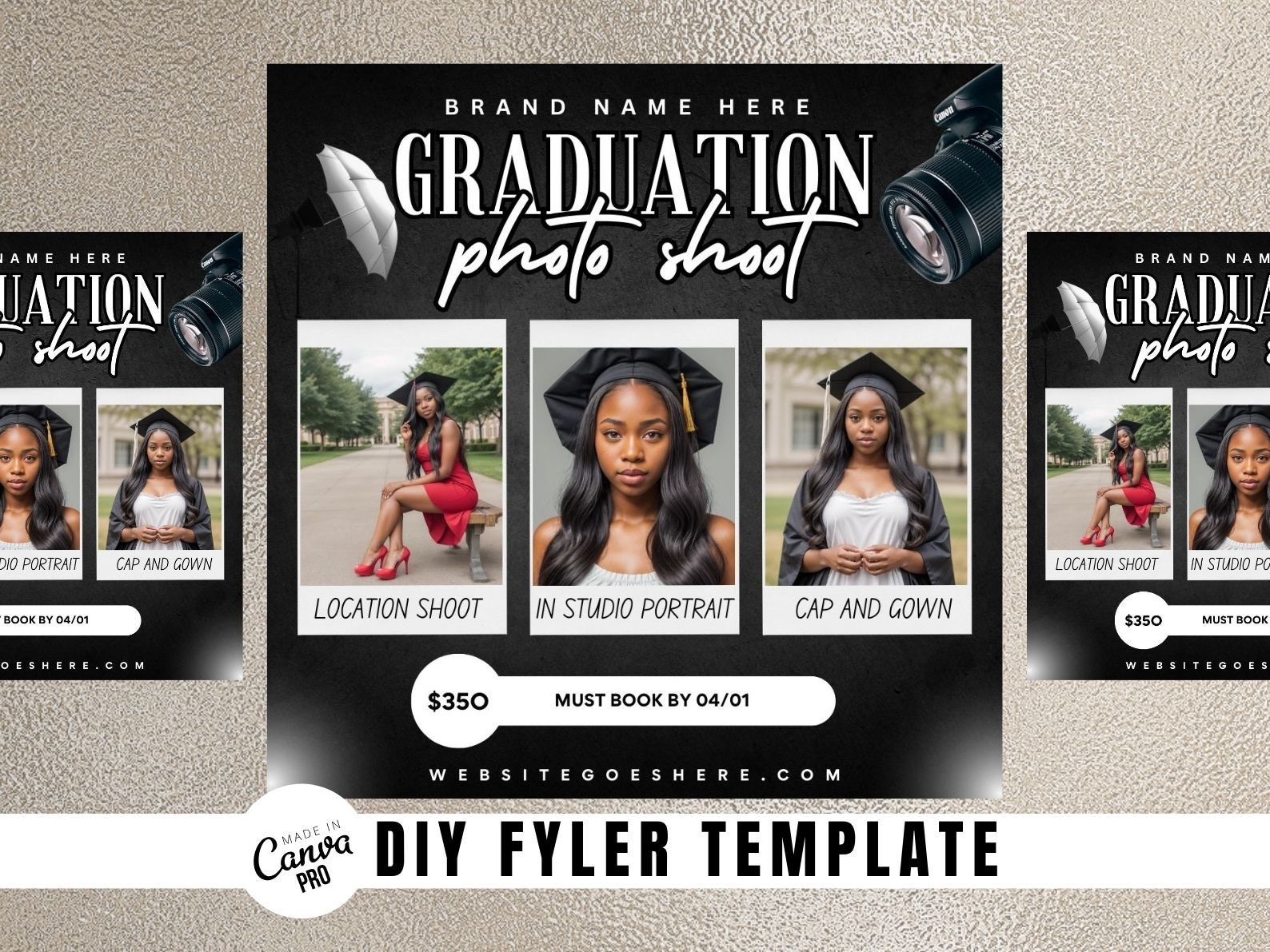 Editable Graduation Photoshoot Flyer Template | Graduation Photoshoot ...