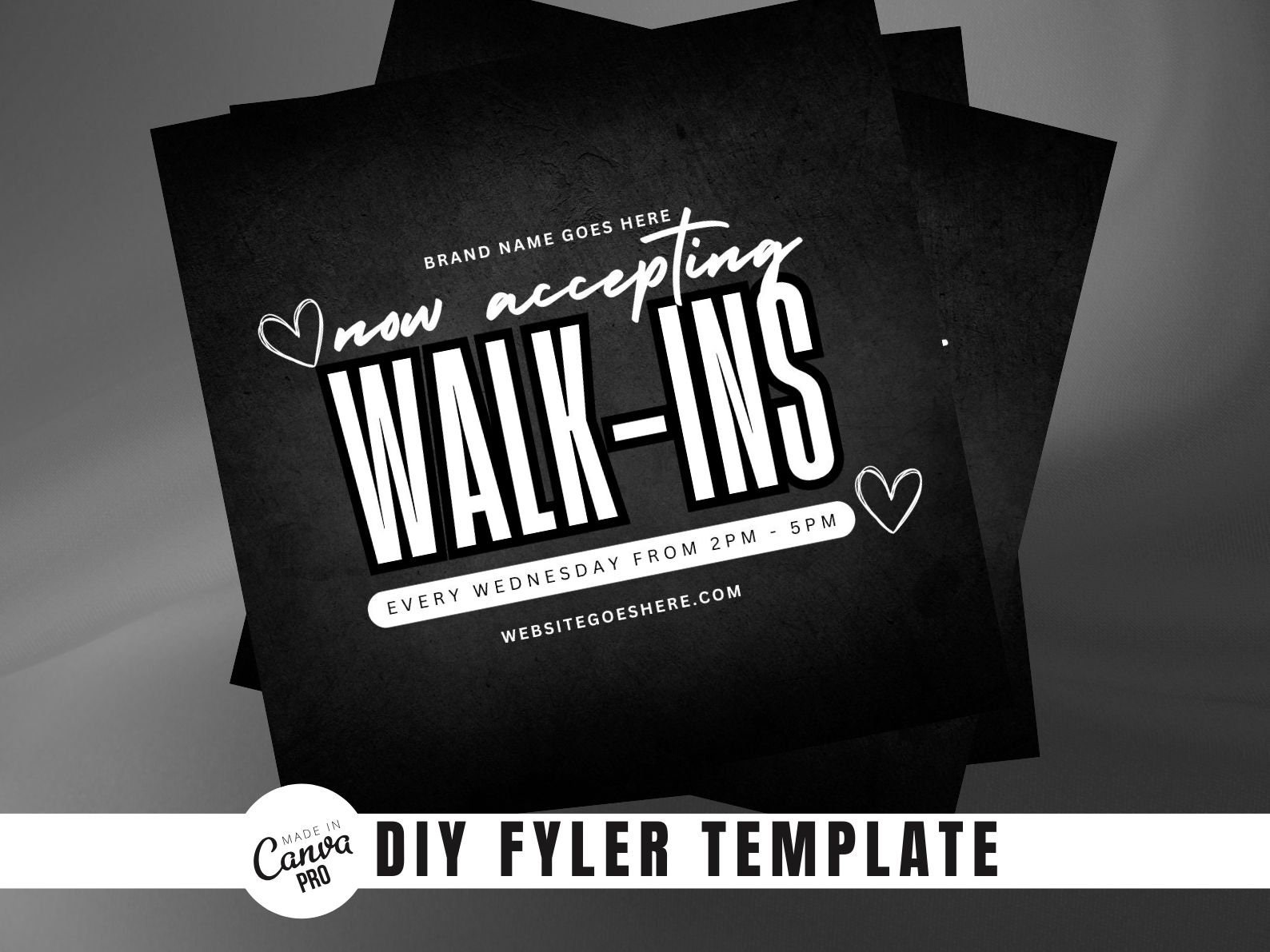 Walk in Welcome Flyer | Walk in Wednesday | Walk in Flyer for Hair ...