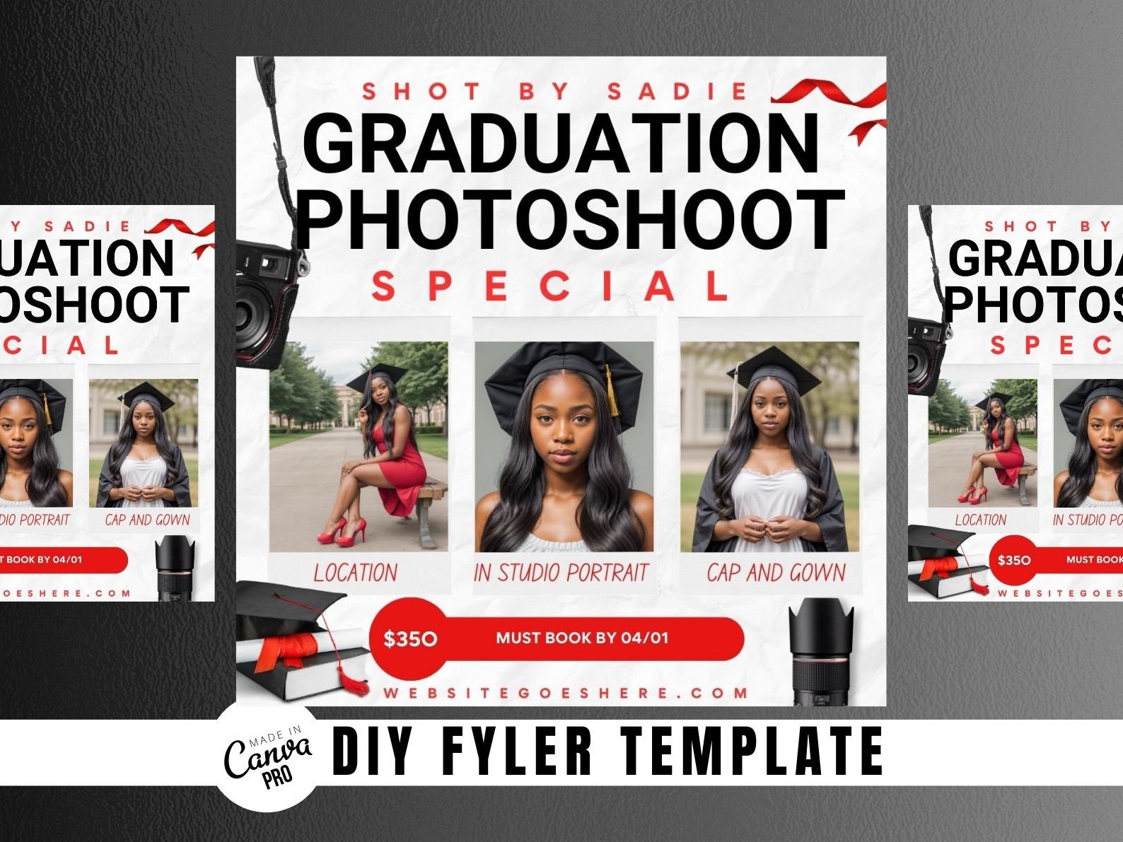 Editable Graduation Photoshoot Flyer Template | Graduation Photoshoot ...