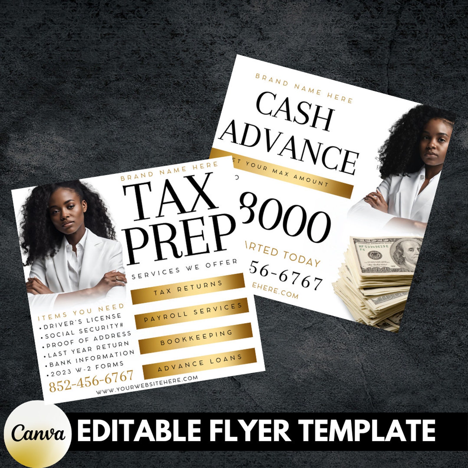 Tax Prep Flyer Bundle | Tax Season Flyer | DIY Tax Services Flyer | Tax ...