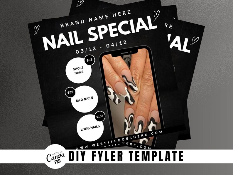 Nail Special Instagram Flyer Nail Sale Flyer Nail Flash Sale Nail Salon ...