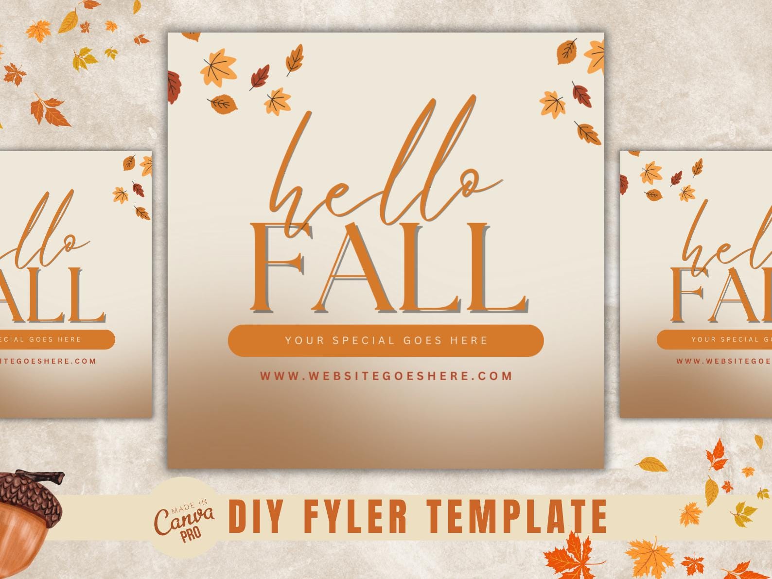 Editable Fall Flyer, Fall Special Canva Template, Fall Bookings Flyer ...