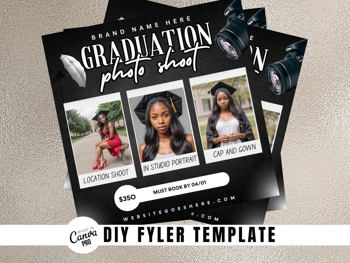 Editable Graduation Photoshoot Flyer Template Graduation Photoshoot ...