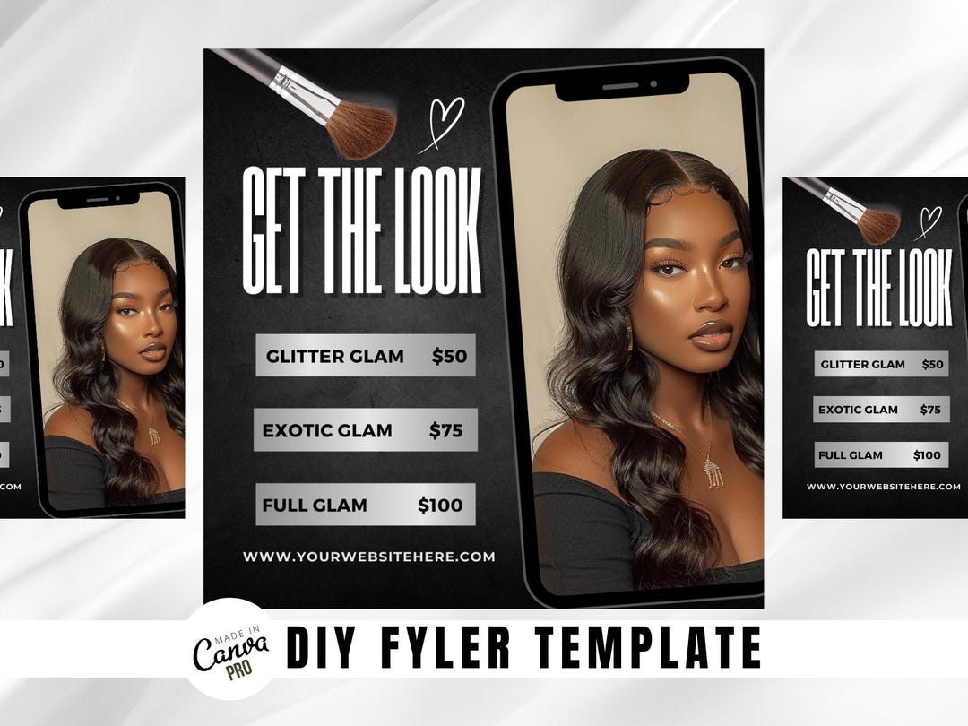 Makeup Special Canva Flyer | Makeup Artist Flyer Template | Makeup ...