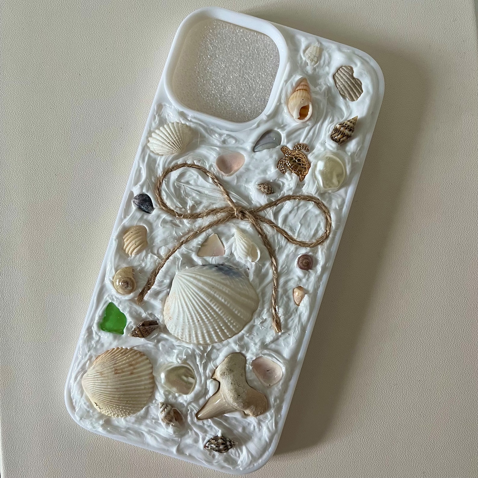 Handcrafted Mosaic iPhone Cases: Beach-themed With Sea Shell Fragments ...