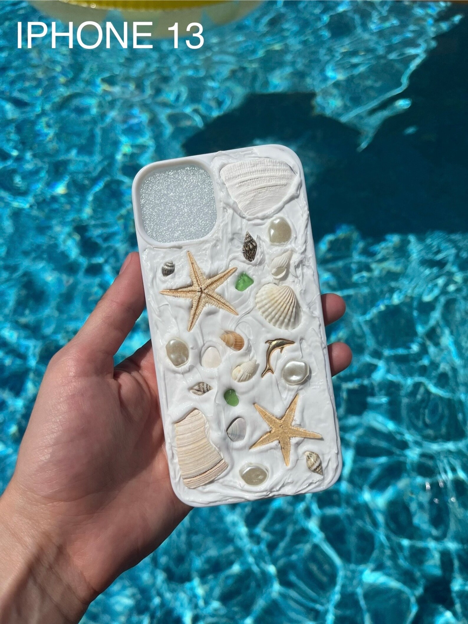 Handcrafted Mosaic iPhone Cases: Beach-themed With Sea Shell Fragments ...
