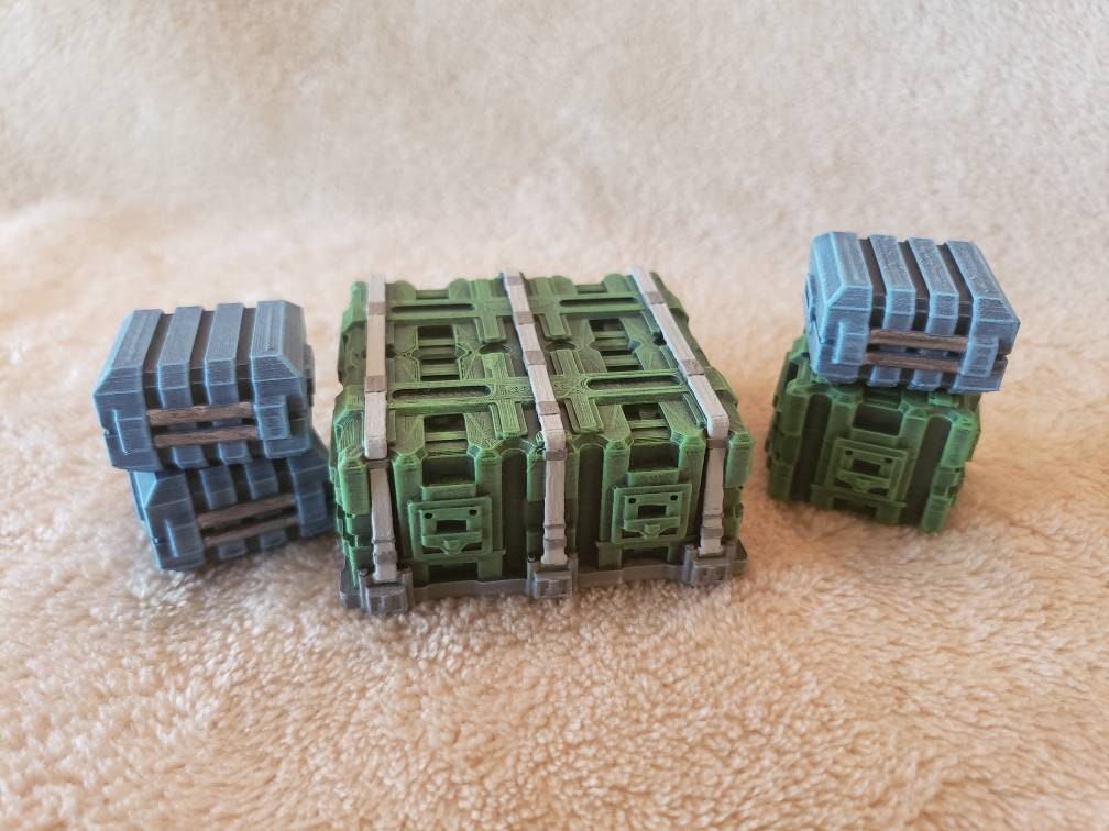 Star Wars Legion and Warhammer 40k 4 Piece Terrain Crate - Etsy