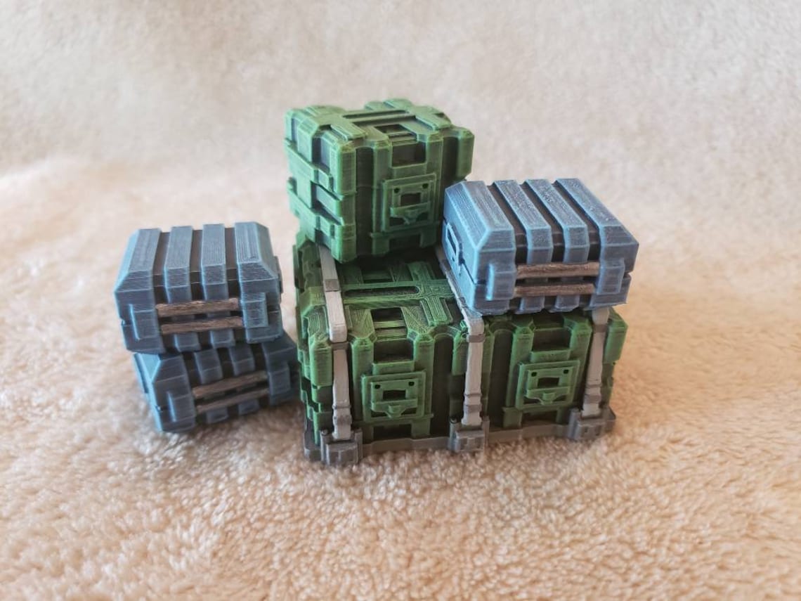 Star Wars Legion and Warhammer 40k 4 Piece Terrain Crate - Etsy