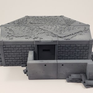 WW2 Hexagon Bunker, 28mm Tabletop Gaming (unpainted) - Etsy