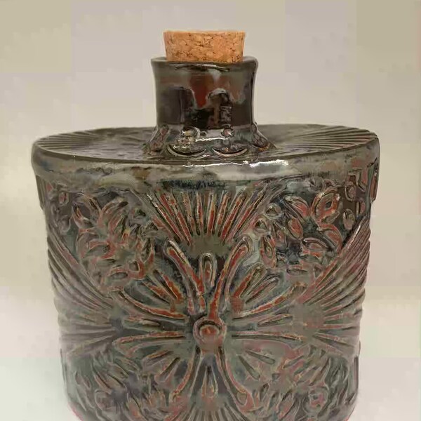 Ceramic Flask - Etsy