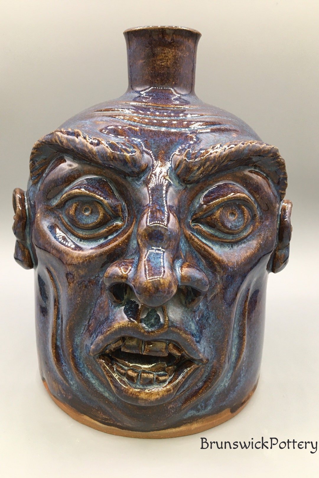 Handmade Ceramic Face Jug Human Emotion Series “dumbfounded” - Etsy