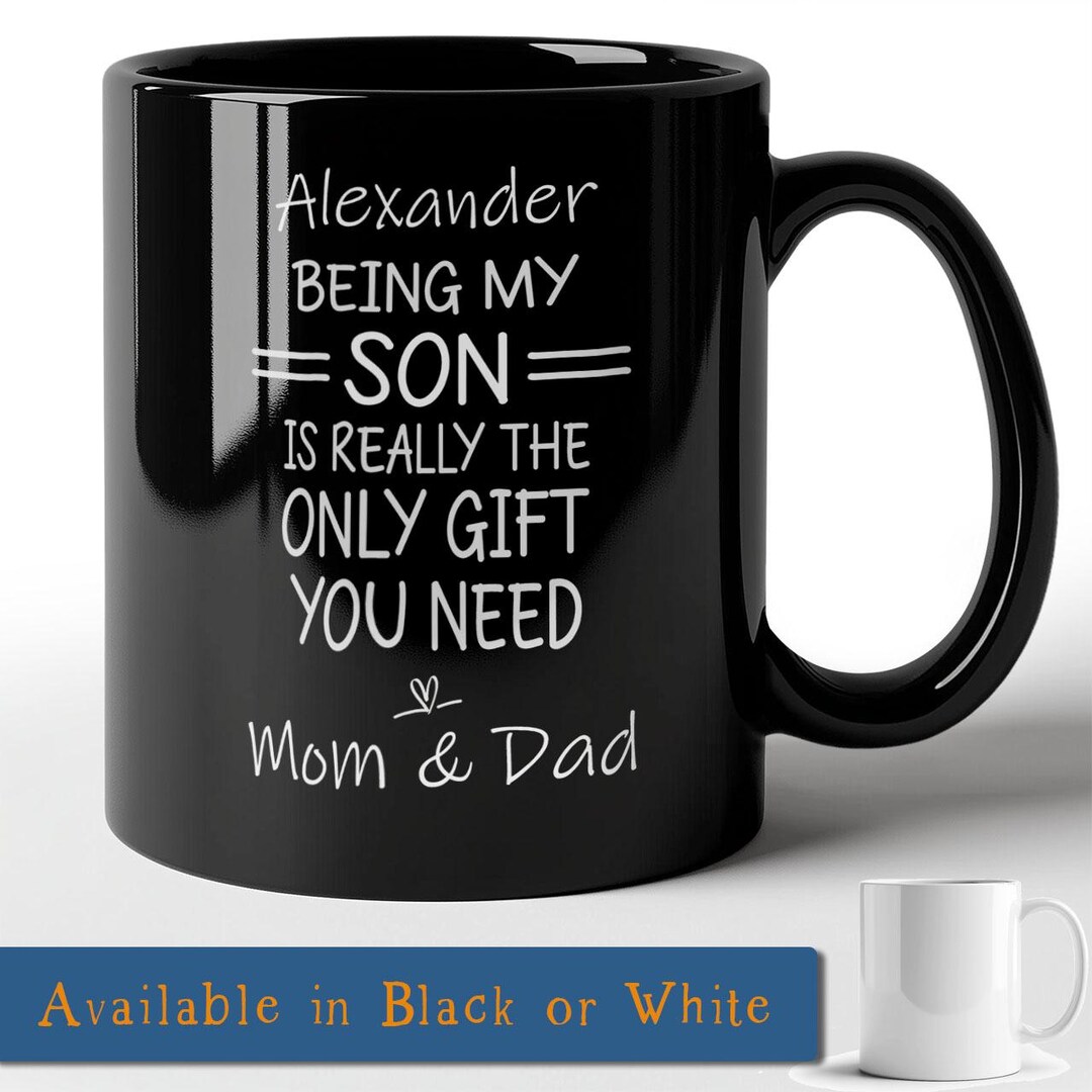 Personalized Mug for Son, Birthday Gift Mug, Humor Coffee Mug, Funny ...