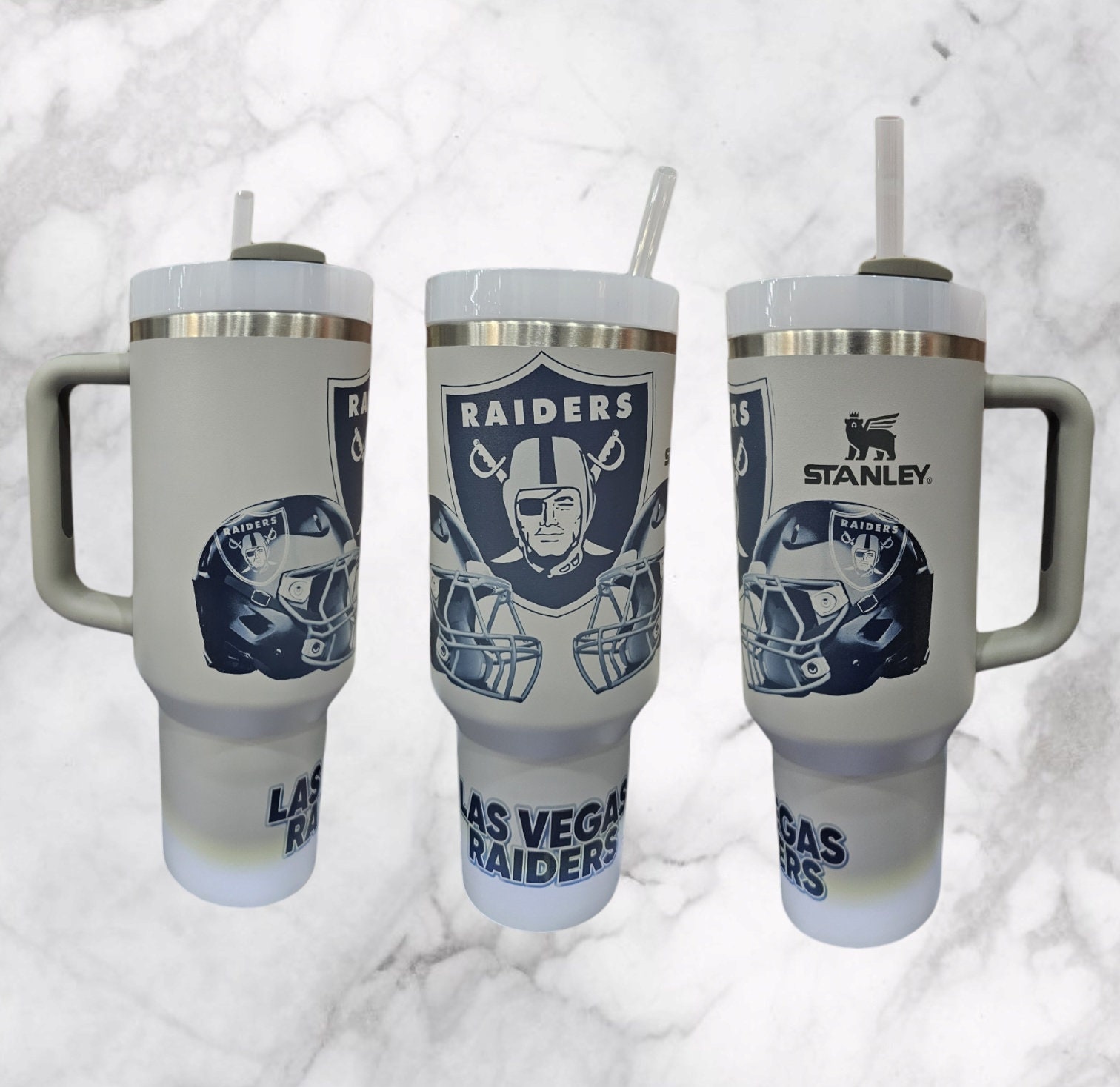 Authentic 40oz Stanley Ash Tumbler Custom-printed NFL TEAM Football ...