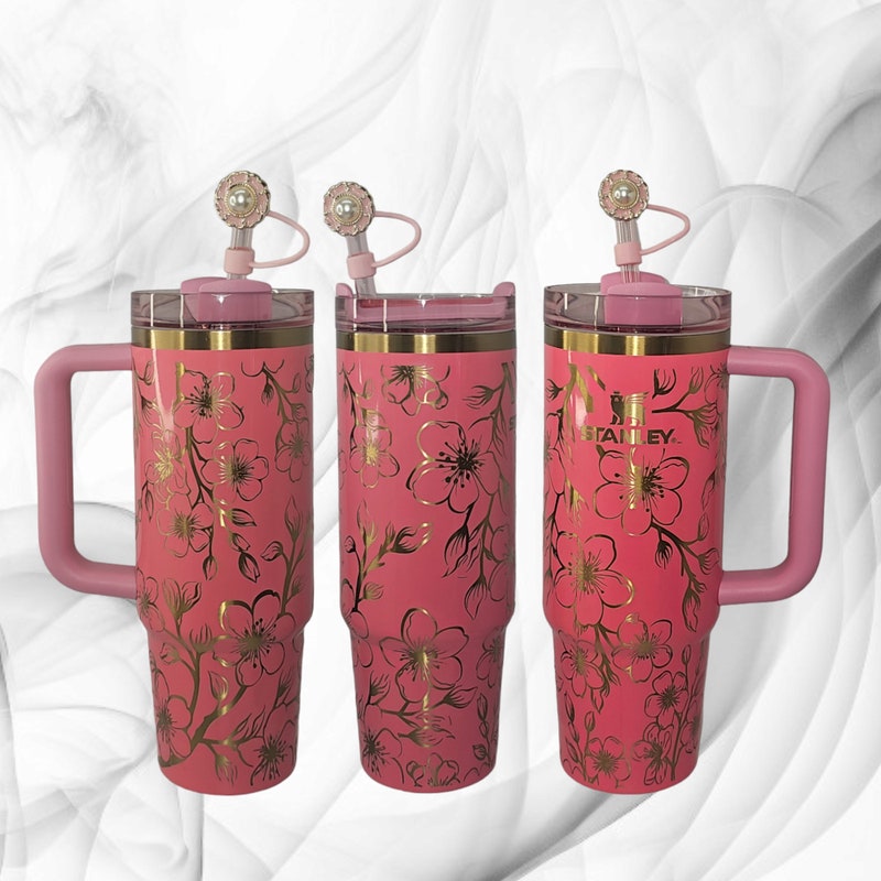 Pink Cherry Blossom Stanley Cup - Etsy