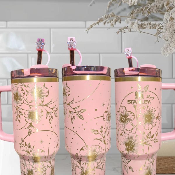 Floral Stanley Cup - Etsy