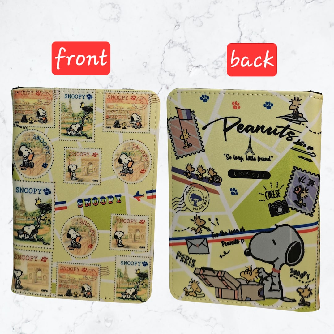 Snoopy Snoop Dog Charlie Brown Personalized Passport Cover With Card ...
