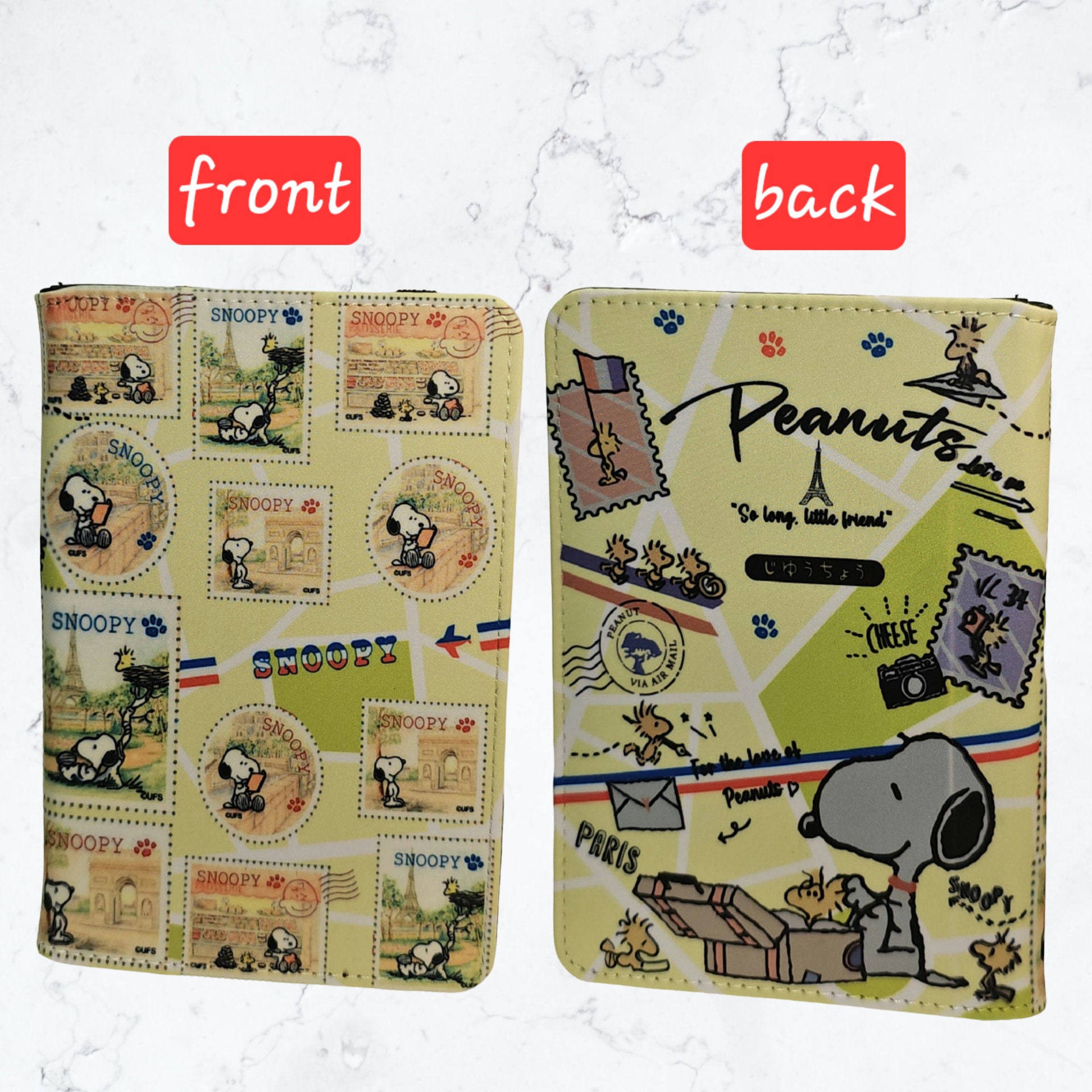 Snoopy Snoop Dog Charlie Brown Personalized Passport Cover With Card ...