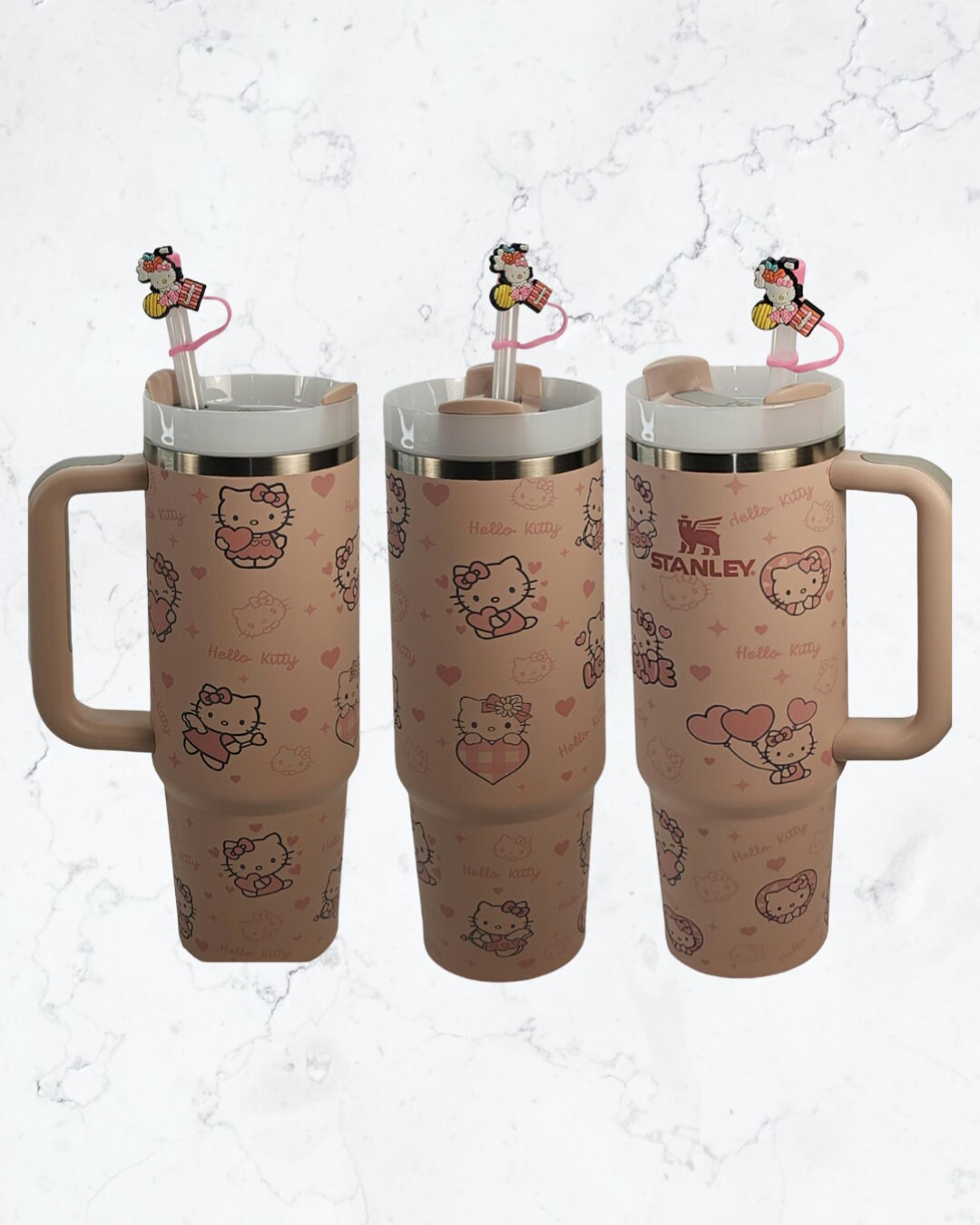 FREE NAME PLATE Lid Topper Personalizable 30oz Stanley Pink Dusk ...