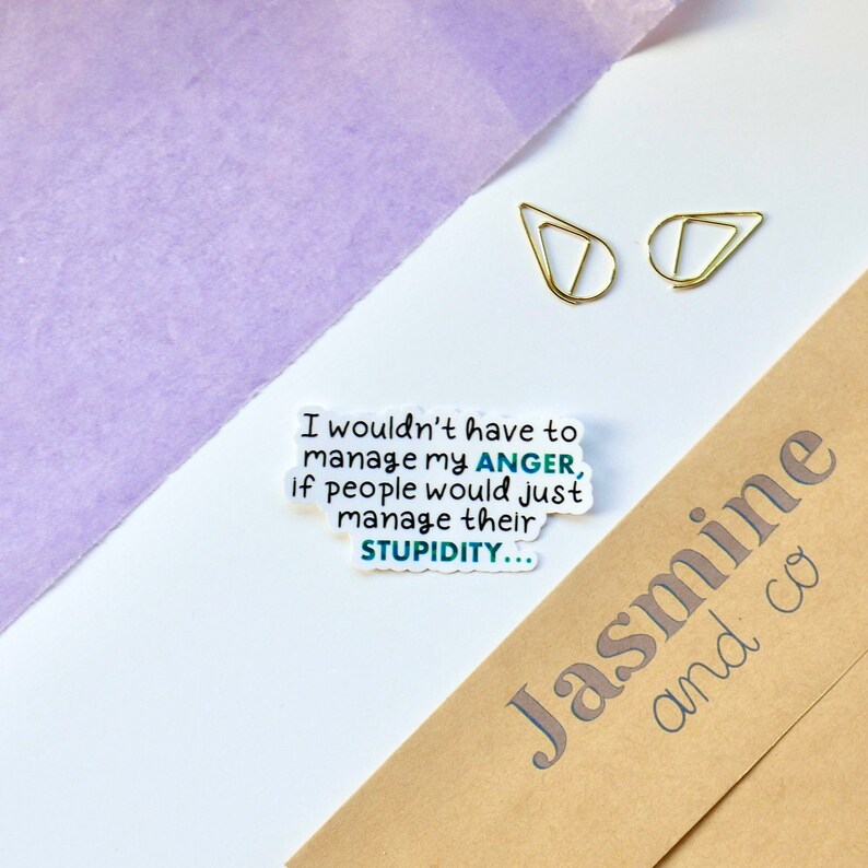 Anger Issues Sticker Funny Sticker Word Stickers Funny - Etsy