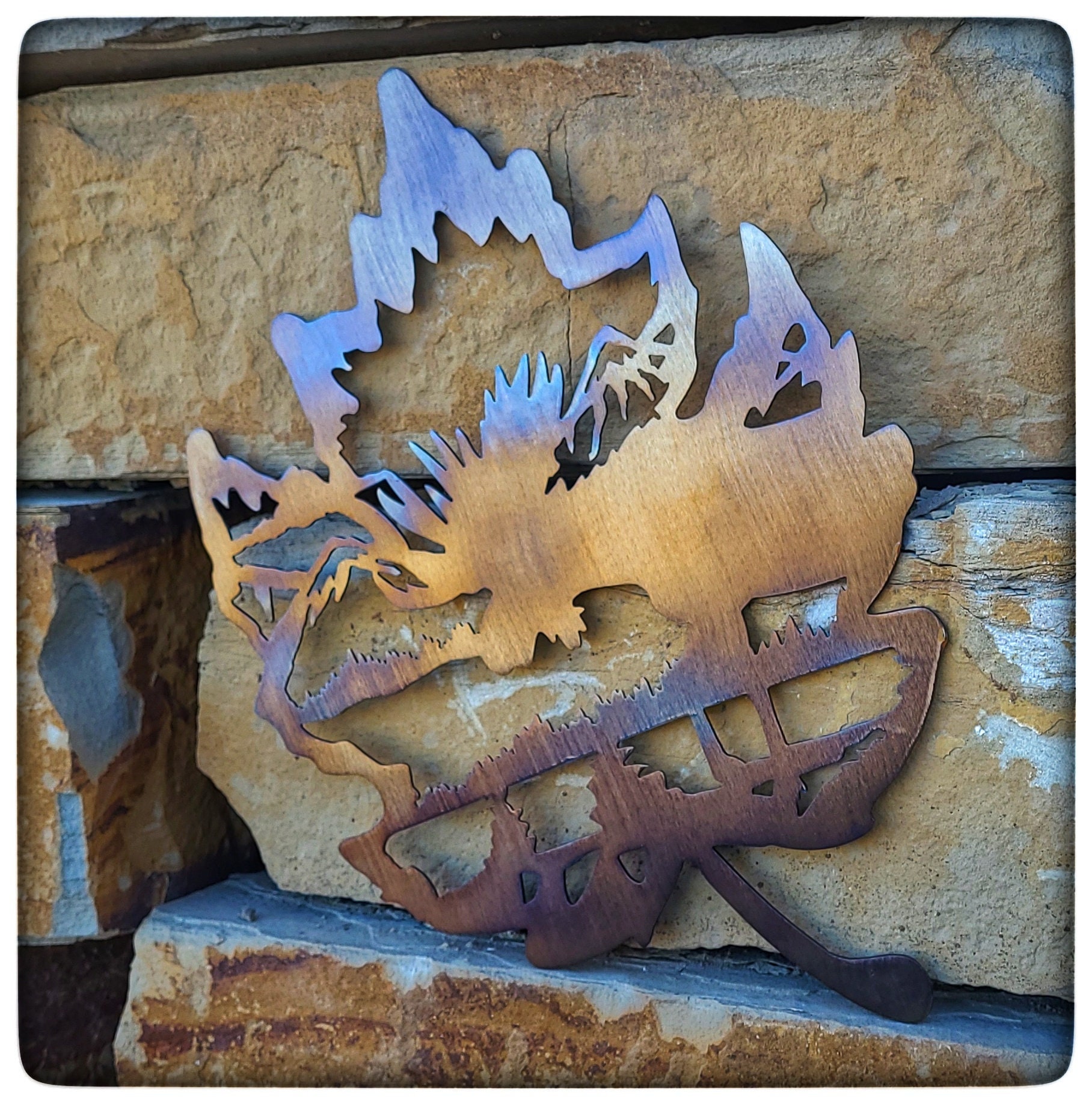 Maple Leaf Moose Scene - Etsy