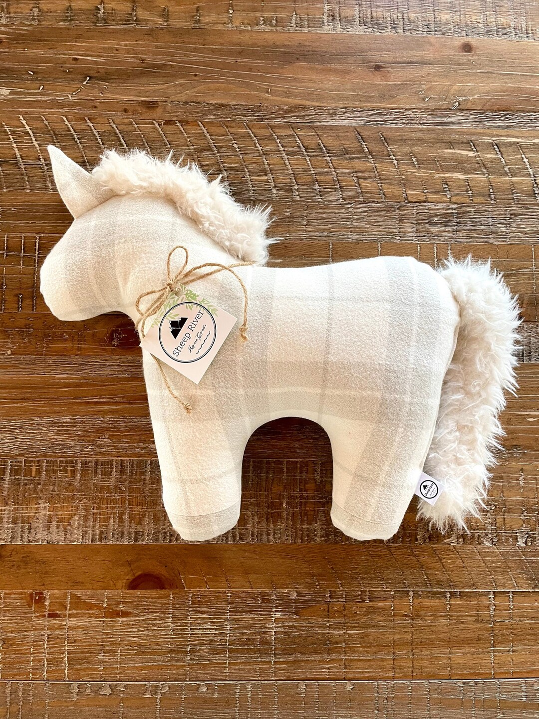 Horse Pillow Alberta Wild Horse Pillow Collection Plaid - Etsy