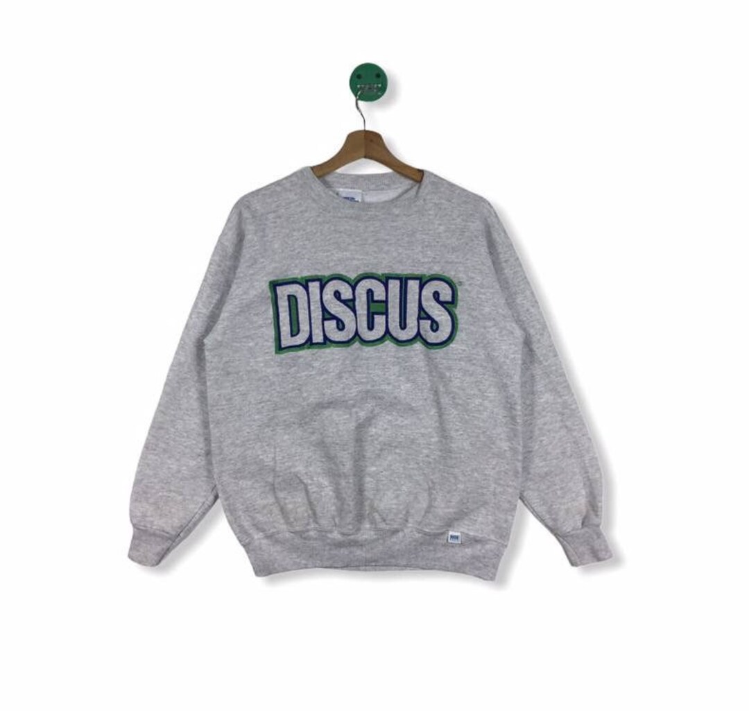 VINTAGE Discus Athletic Gray Sweatshirt Biglogo Design - Etsy UK