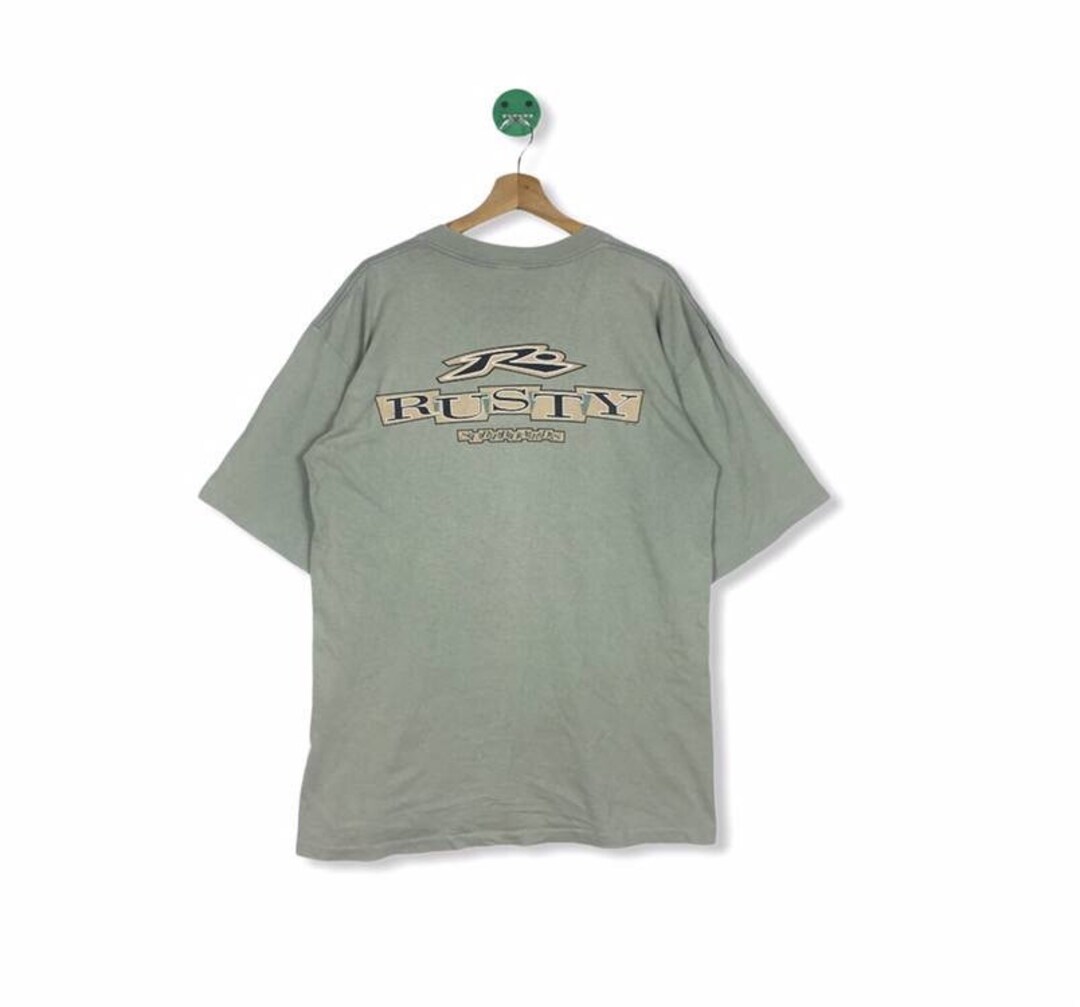 VINTAGE!! Rusty Australia Surfboards Tshirt 1995 Copyrights Nice Colour ...