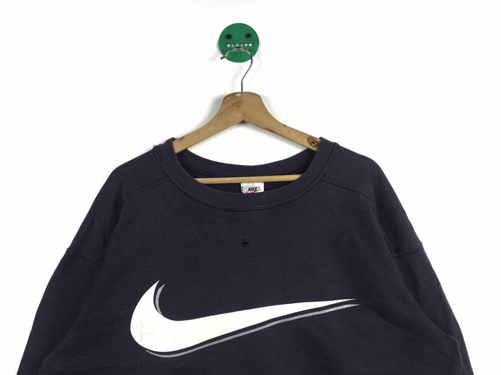 FLAWS! Nike Swoosh Usa Biglogo Design Sweatshirts Black Colour - Etsy