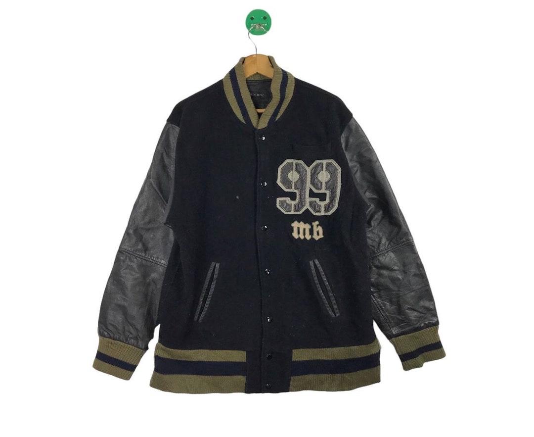 Milkboy Japan Varsity Jacket Nice Design Black Colour - Etsy