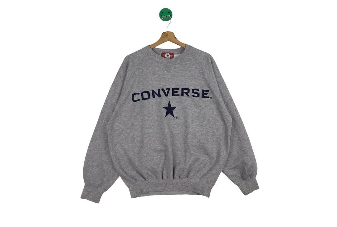 NICE!! Converse Chuck Taylor Biglogo Sweatshirts Spellout Design - Etsy