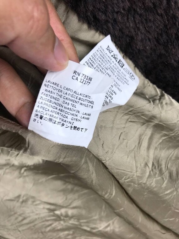 NICE! Max Mara Studio Wool Coat Button Design Dark Br… - Gem