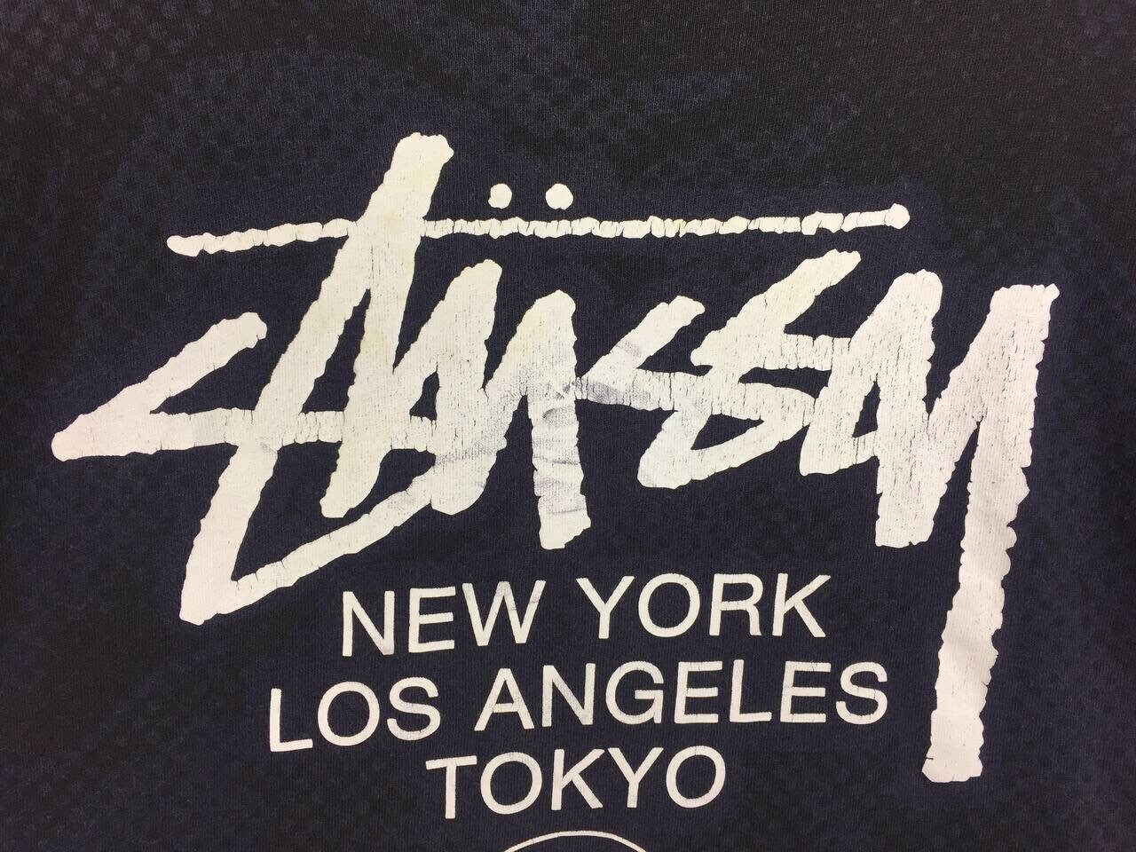 RARE Stussy Tshirt Fullprint and Biglogo Design Black Colour - Etsy
