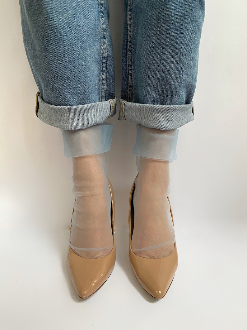 Sheer Tulle Socks Lace Socks for Women Soft Tulle - Etsy