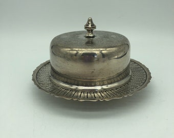 Domed Silver Butter Dish - Etsy