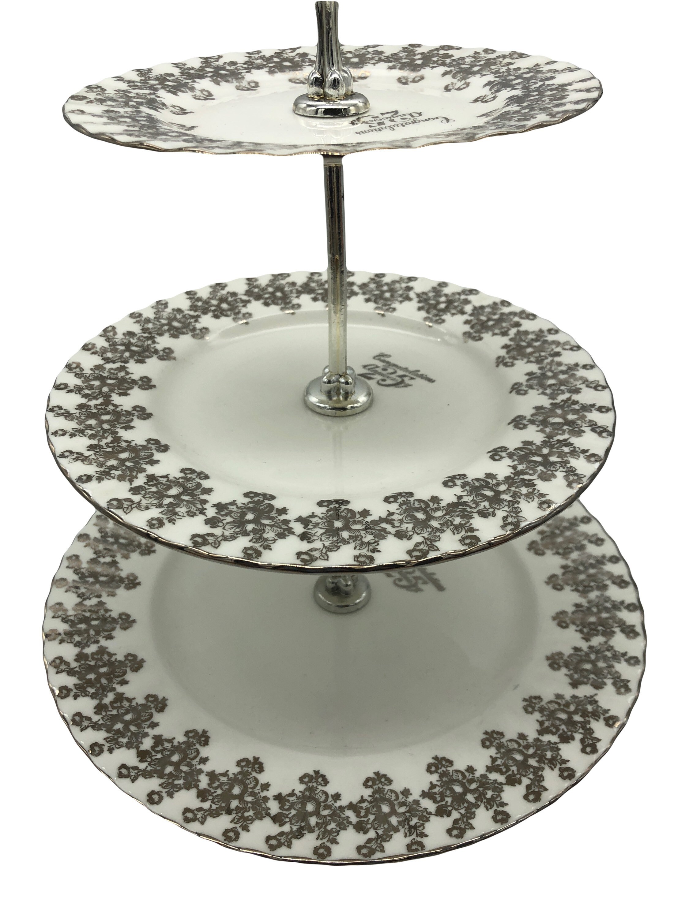 25th Anniversary Three Tier Tower Cake Stand Cookie Tray - Etsy