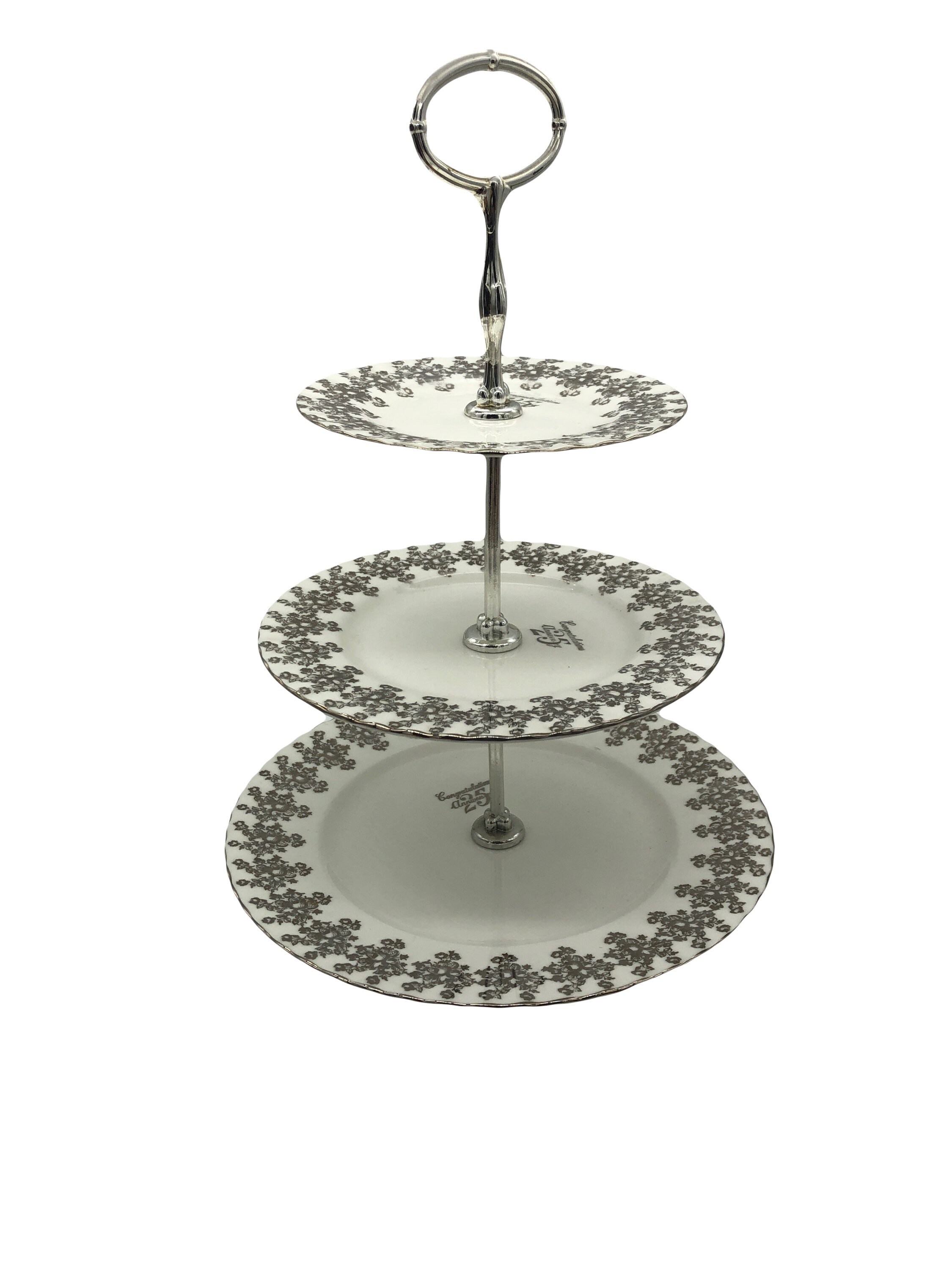25th Anniversary Three Tier Tower Cake Stand Cookie Tray - Etsy