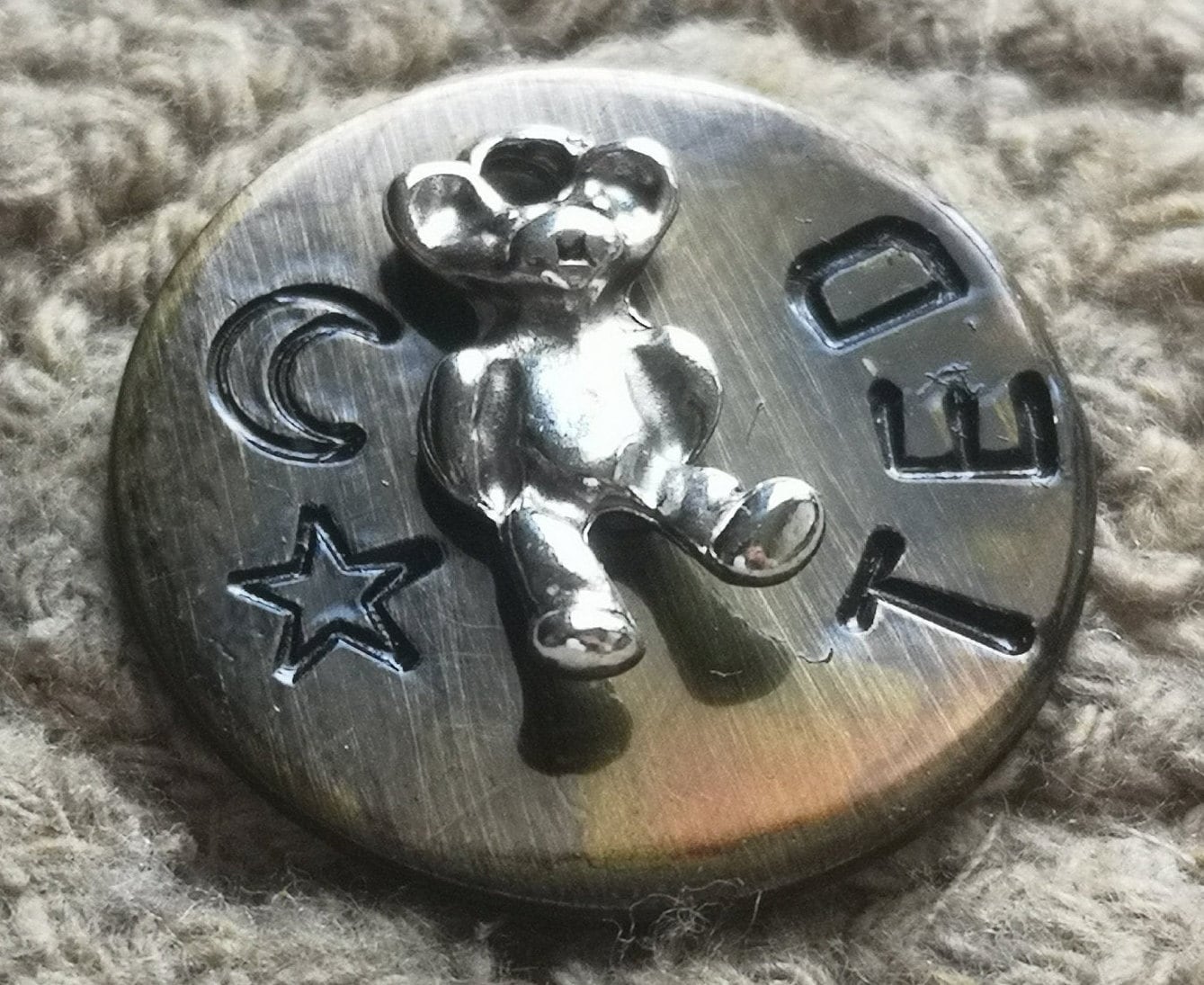 Minimalist Pet Tag Teddy Bear Dog Tag Dog Tags for Dogs - Etsy