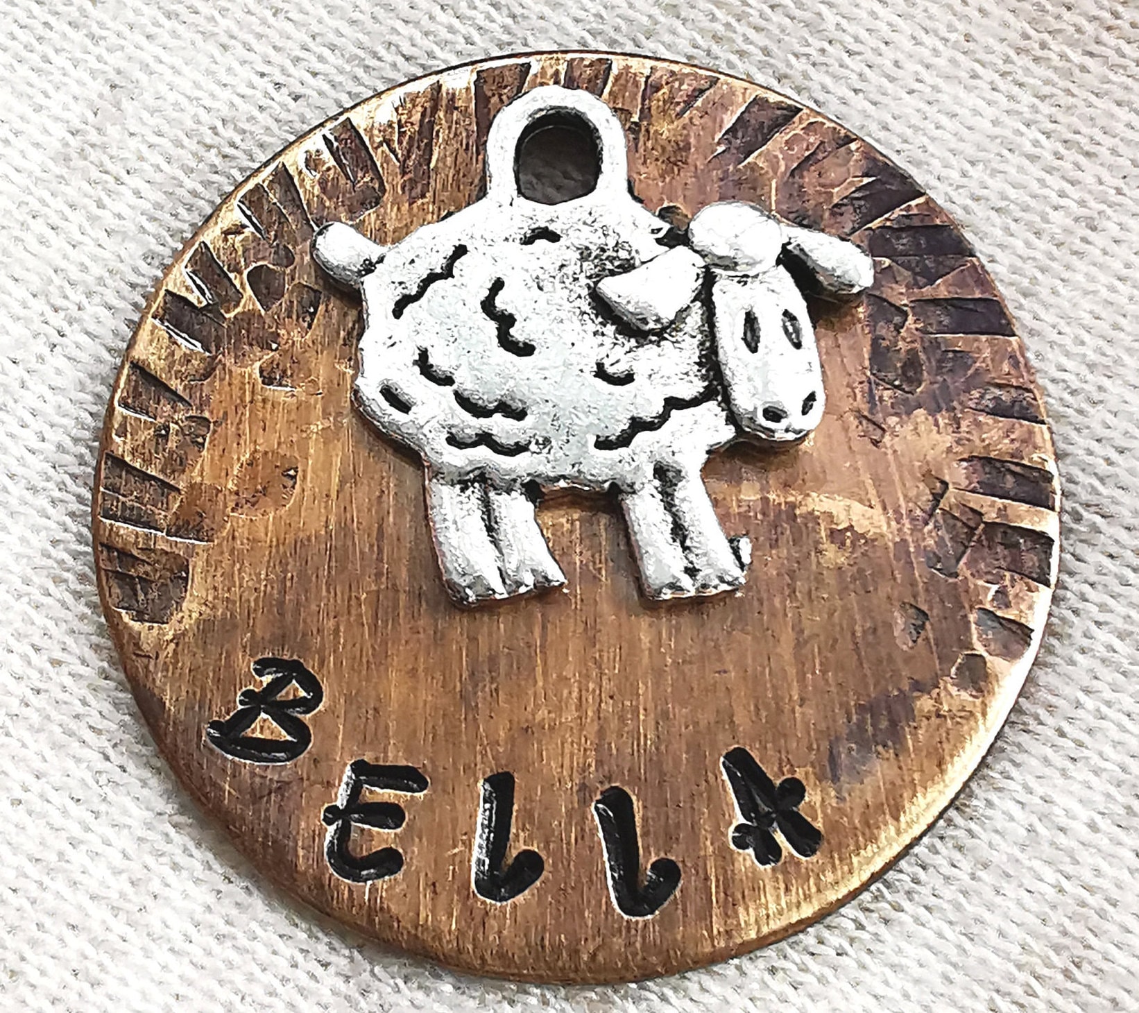 Pet ID Tag Sheep Dog Tag Personalized Dog Tag Dog Tags | Etsy