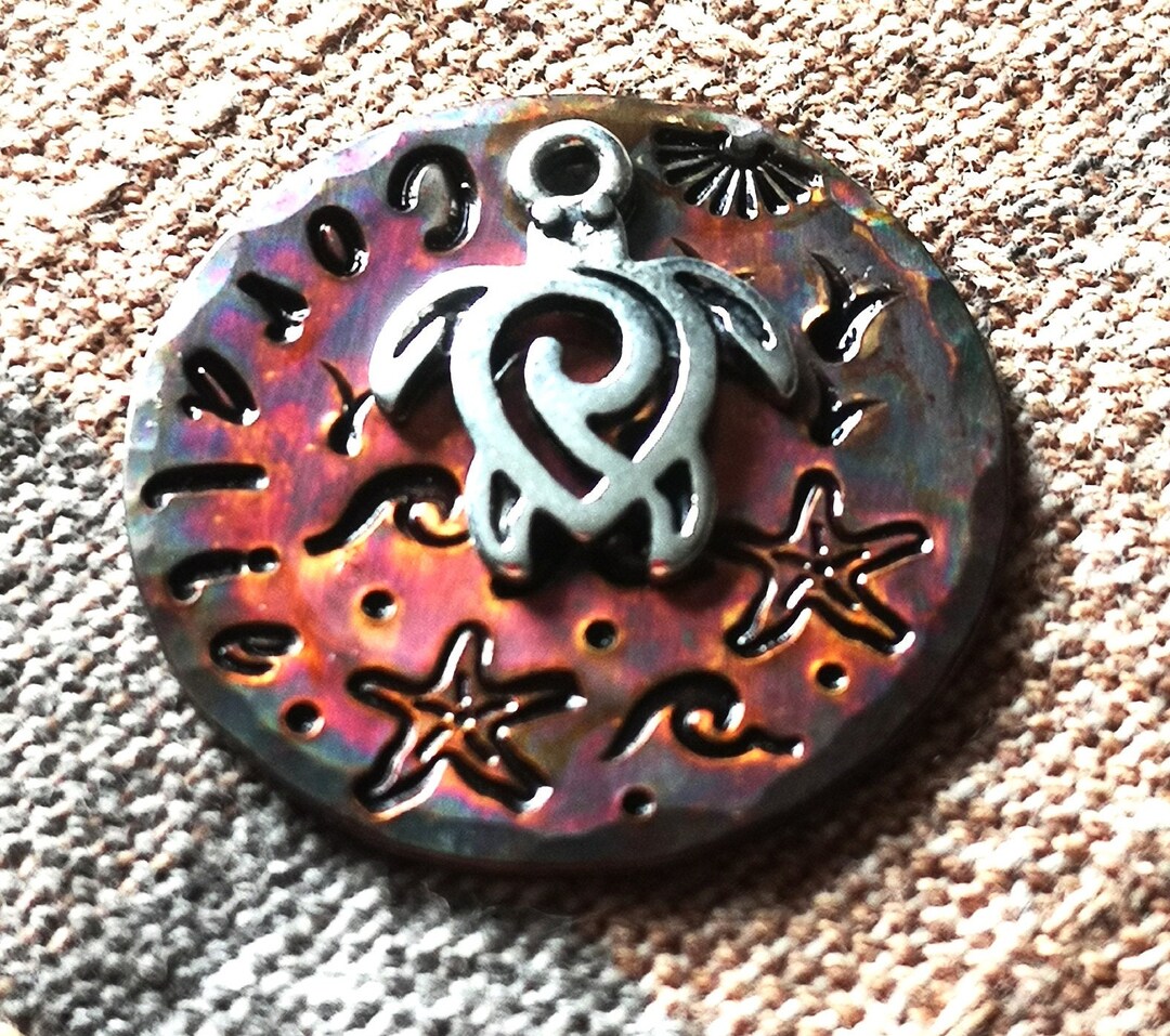 Personalized Pet ID Tag: Ocean Turtle, Starfish, Birds - Etsy