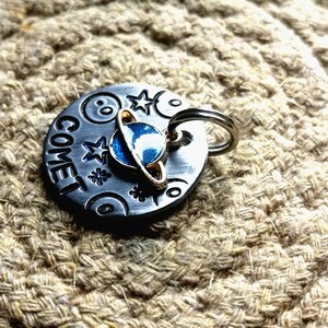 Comet Pet Tag: Brushed Aluminum, Personalized Dog Cat ID - Etsy