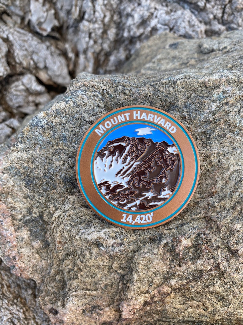 Mount Harvard Colorado 14er Mountain Summit Coin Gift - Etsy