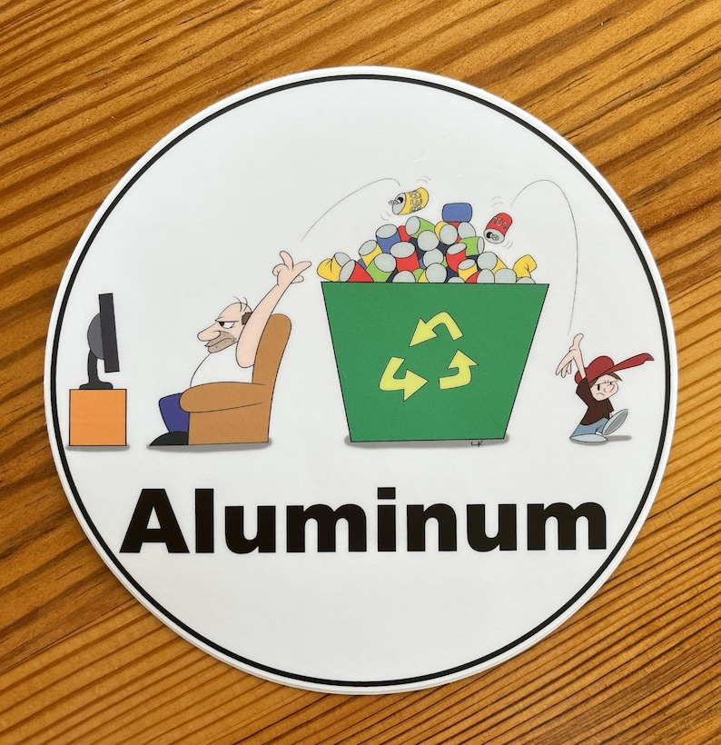 Recycle Decals 5" (set of 6 or Individual Stickers) - Etsy