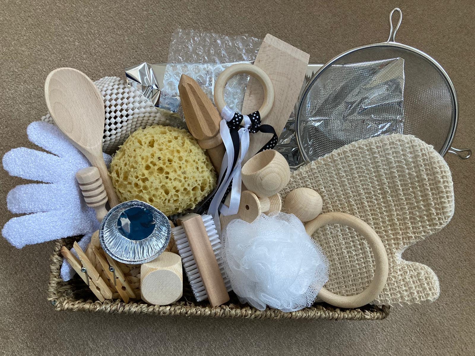 Medium Heuristic Treasure Basket Natural Montessori | Etsy Medium Heuristic Treasure Basket Natural Montessori | Etsy