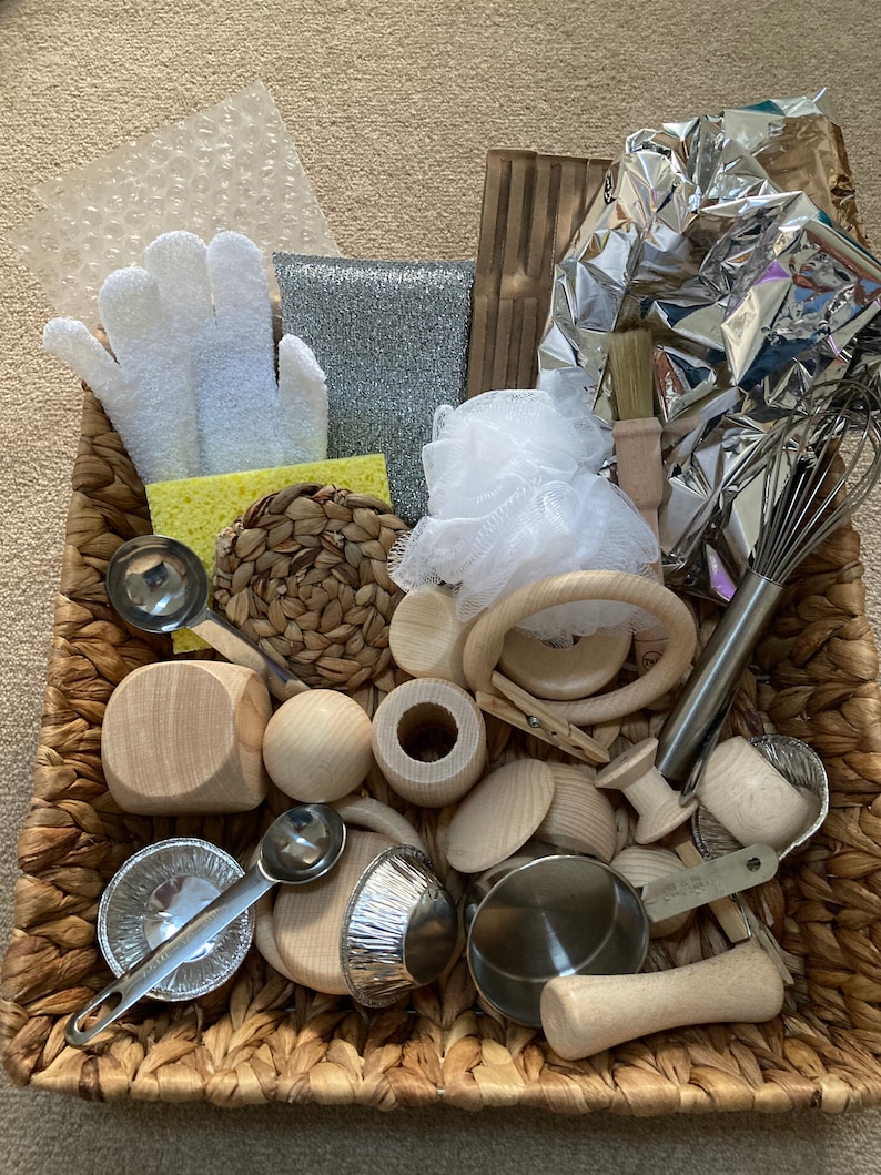 Large Heuristic Treasure Basket Natural Montessori | Etsy