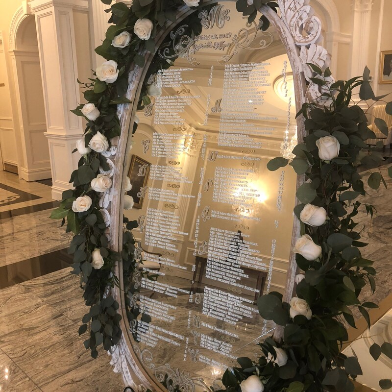 Mirror Seating Chart - Etsy