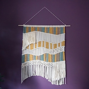 Colorful Macrame Weaving Wall Hanging, Hand Woven Tapestry Wall Hanging ...