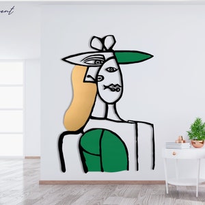 Picasso New York Artist Metal Wall Art Wall Decor, Home Decor, Living ...