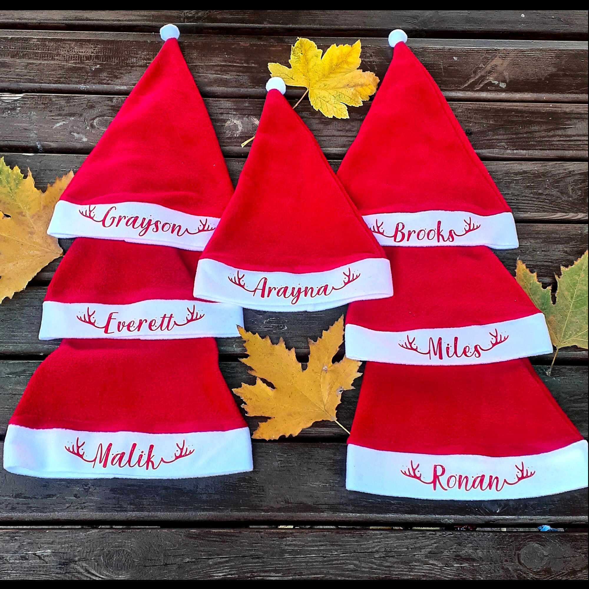 Custom Baby Santa Hat Personalized Fleece Santa Hat Family - Etsy
